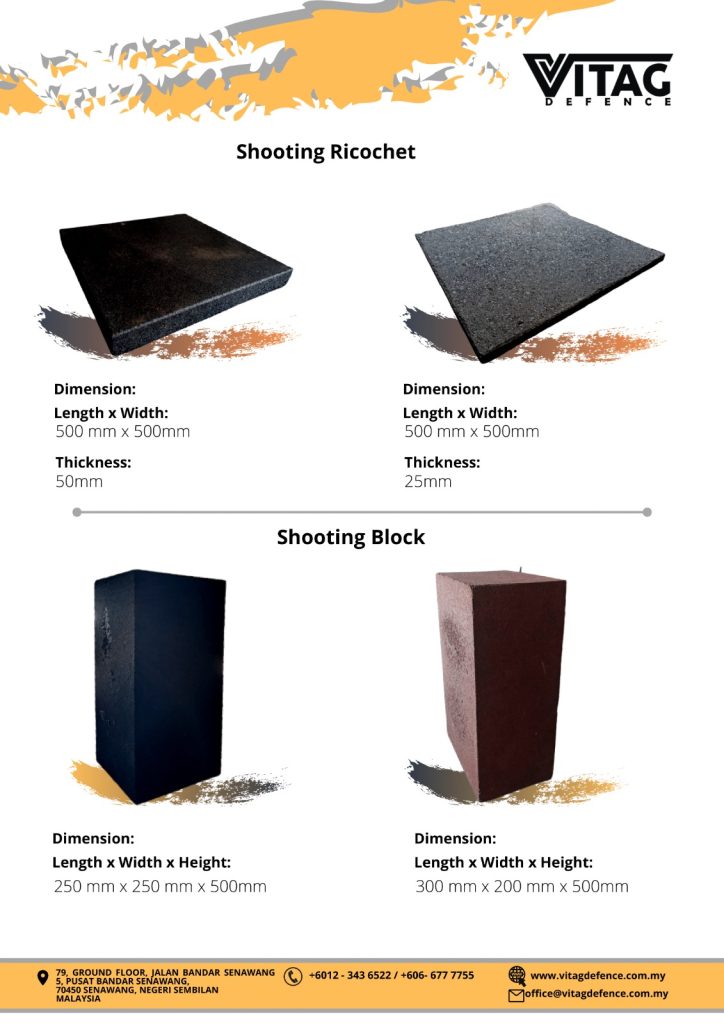 Ballistic Rubber Block