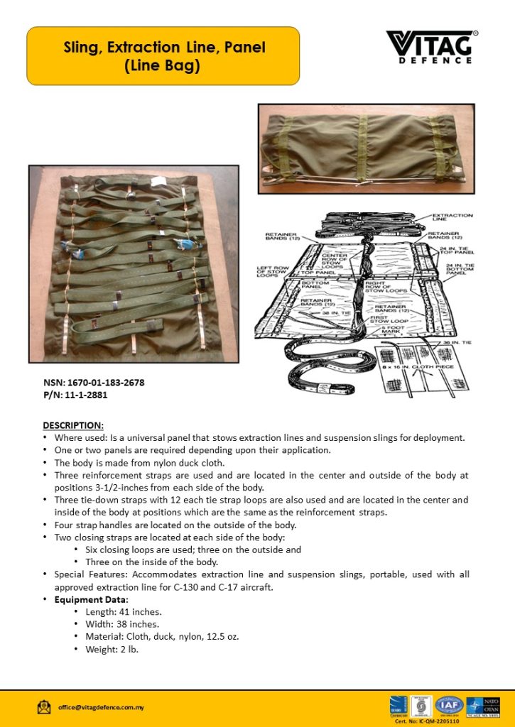 EXTRACTION PARACHUTE
